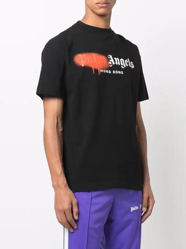 Palm Angels Hong Kong Sprayed-logo T-shirt