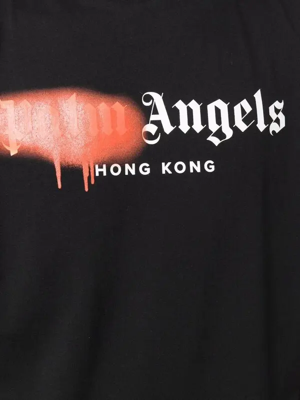 Palm Angels Hong Kong Sprayed-logo T-shirt