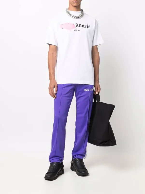Palm Angels Miami Sprayed-logo T-shirt