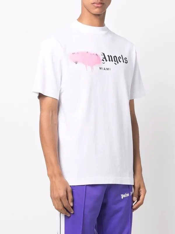 Palm Angels Miami Sprayed-logo T-shirt