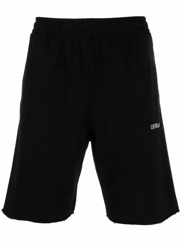 Off-White Logo-print Knee-length Track Shorts
