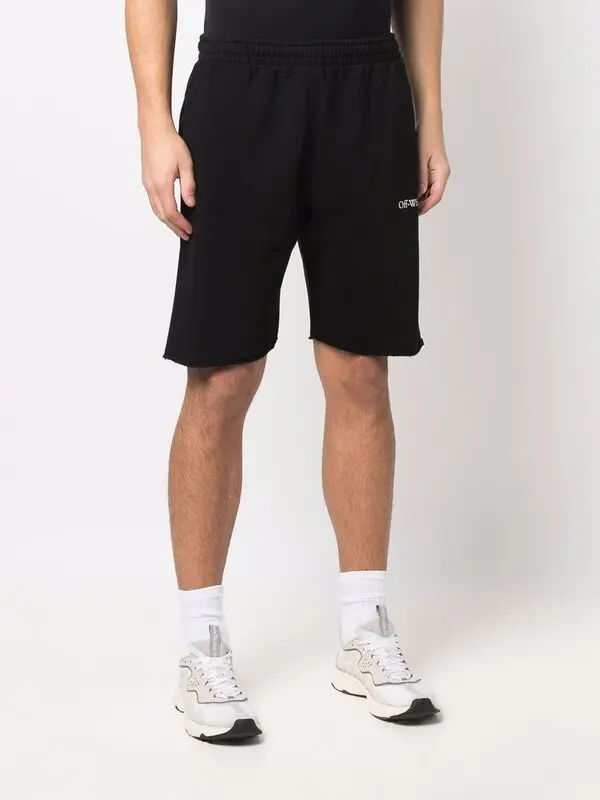 Off-White Logo-print Knee-length Track Shorts