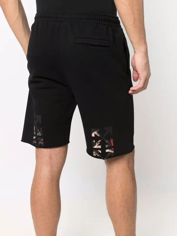 Off-White Logo-print Knee-length Track Shorts