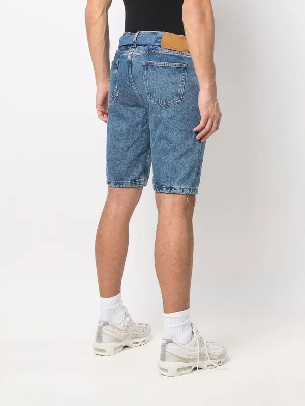 Off-White Belted Denim Shorts