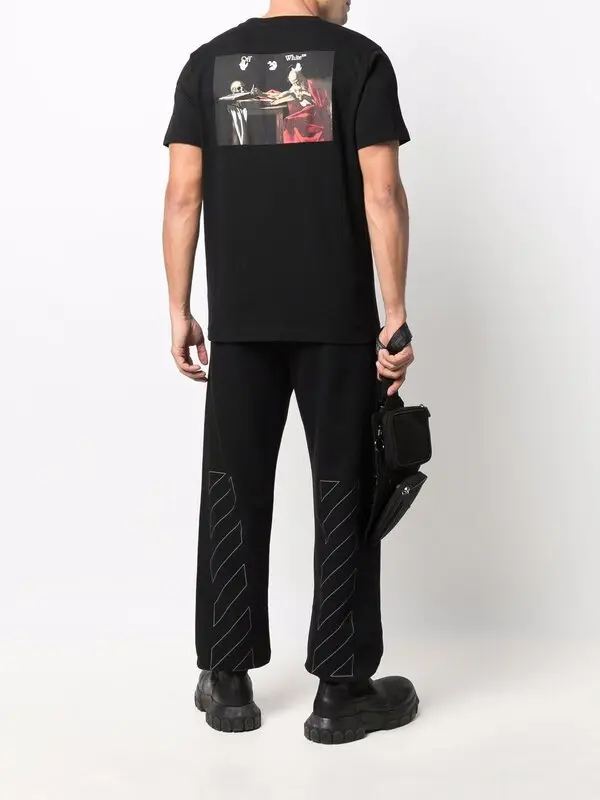 Off-White Caravaggio-print T-shirt - Black