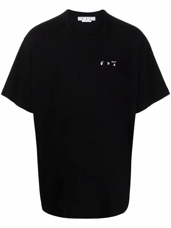 Off-White Caravaggio Paint Over T-shirt - Black