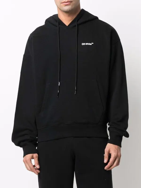Off-White Caravaggio Arrow Over Hoodie - Black