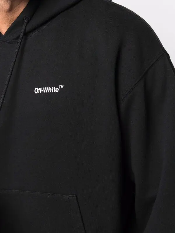 Off-White Caravaggio Arrow Over Hoodie - Black