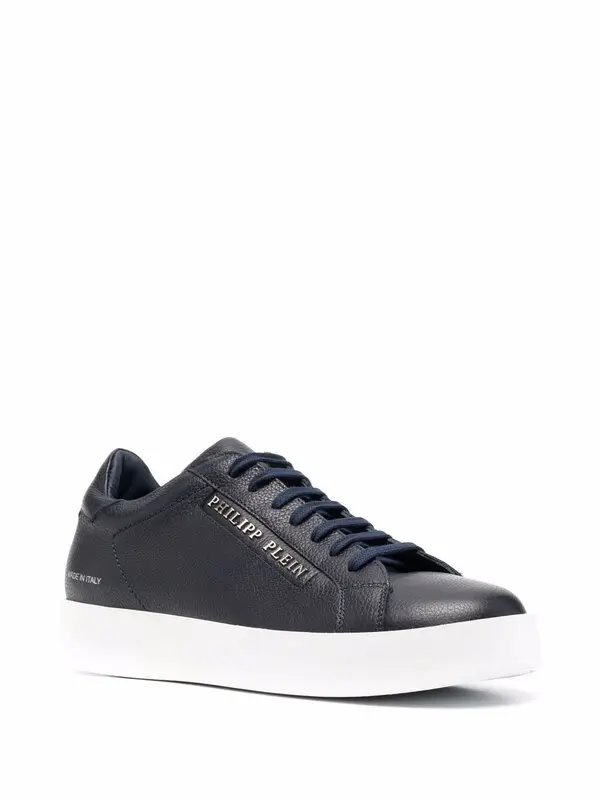 Philipp Plein Logo-print Leather Trainers
