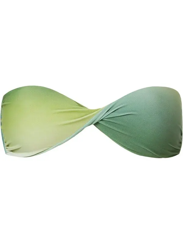 AMIR SLAMA Bandeau Bikini Top - Green