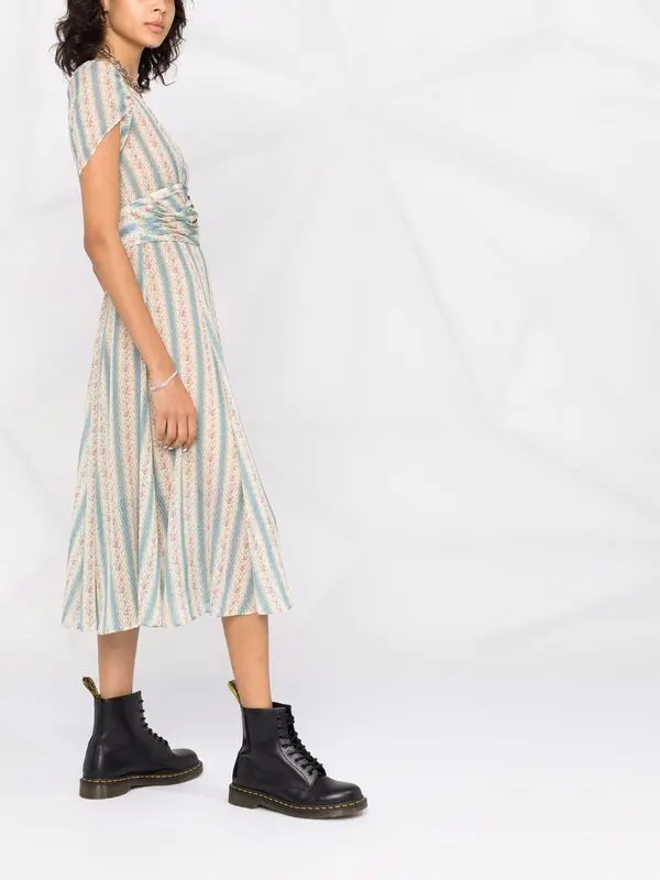 Dsquared2 Floral-print Flared Tea Dress