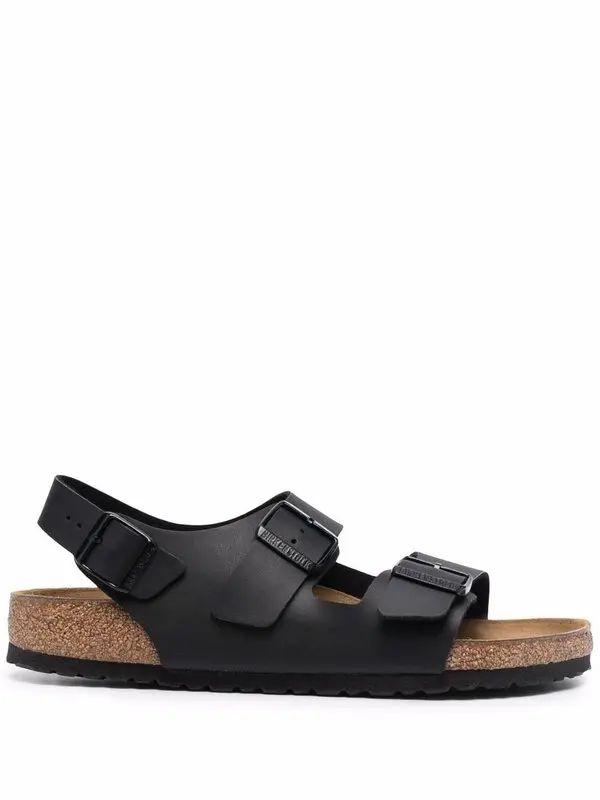 BIRKENSTOCK Milano Double-strap Sandals - Black