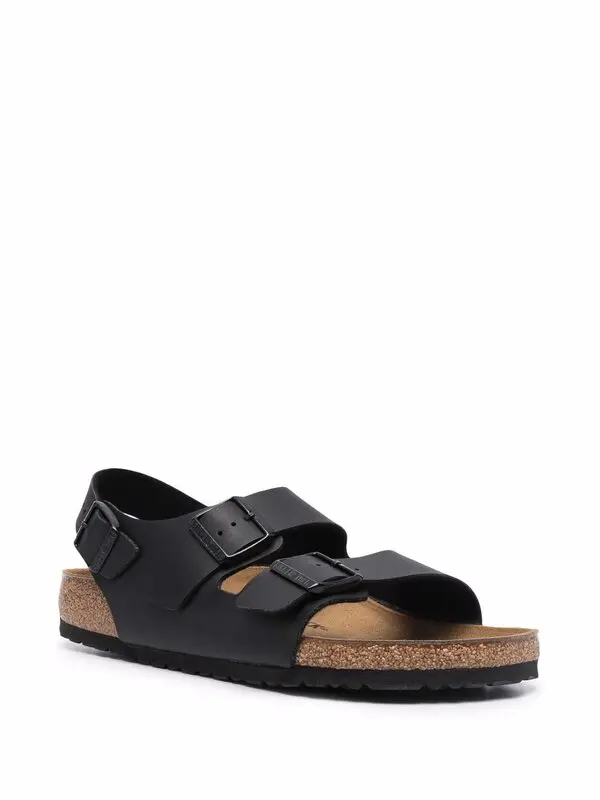 BIRKENSTOCK Milano Double-strap Sandals - Black