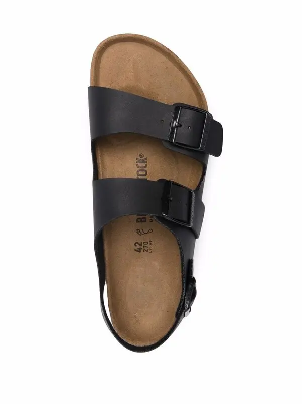 BIRKENSTOCK Milano Double-strap Sandals - Black