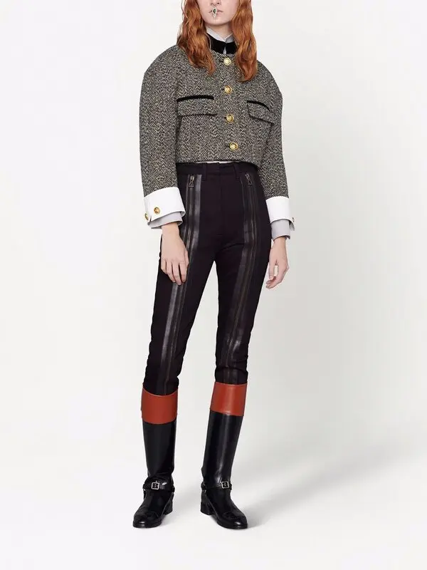 Gucci Zip-detail Stirrup Trousers