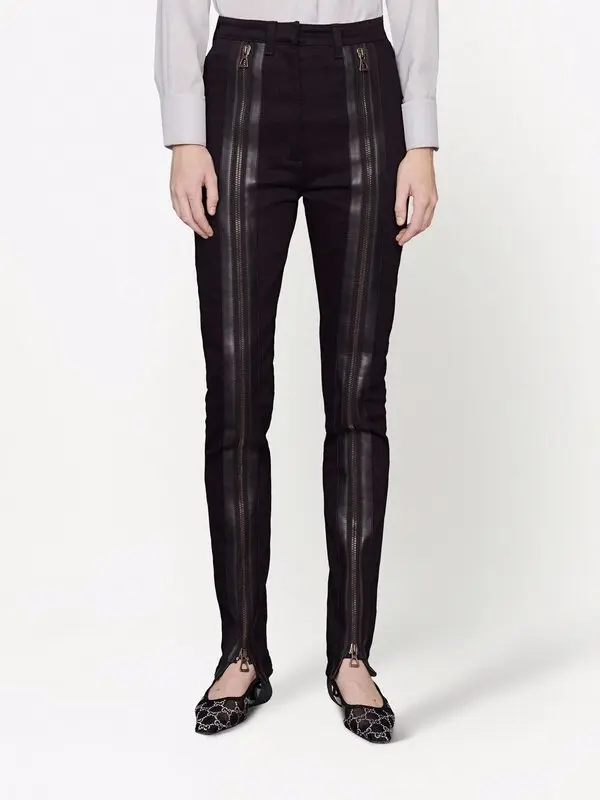 Gucci Zip-detail Stirrup Trousers