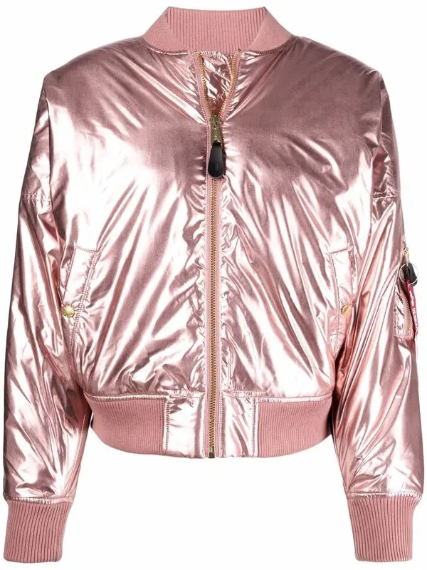 Alpha Industries Metallic Bomber Jacket
