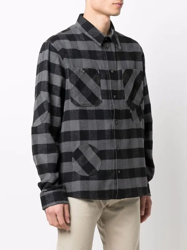 Off-White Check Patch-detail Shirt