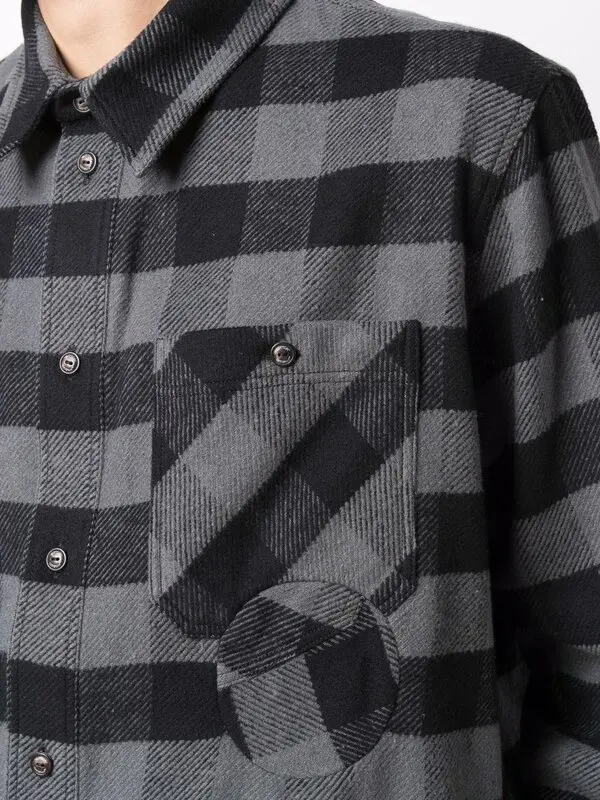 Off-White Check Patch-detail Shirt
