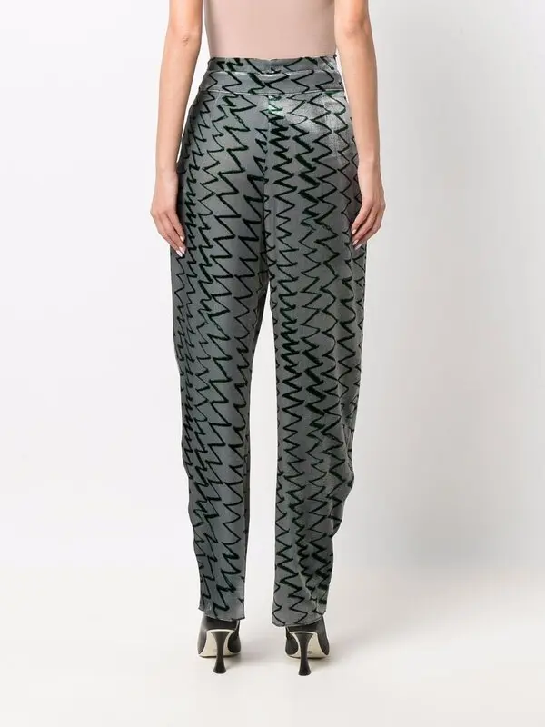 Emporio Armani Zigzag-embroidered Trousers