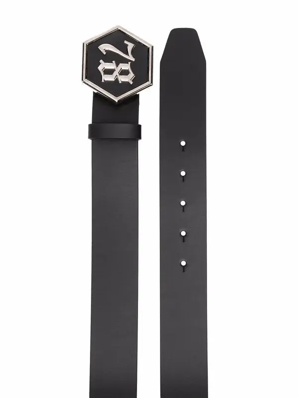 Philipp Plein Gothic Logo-buckle Belt