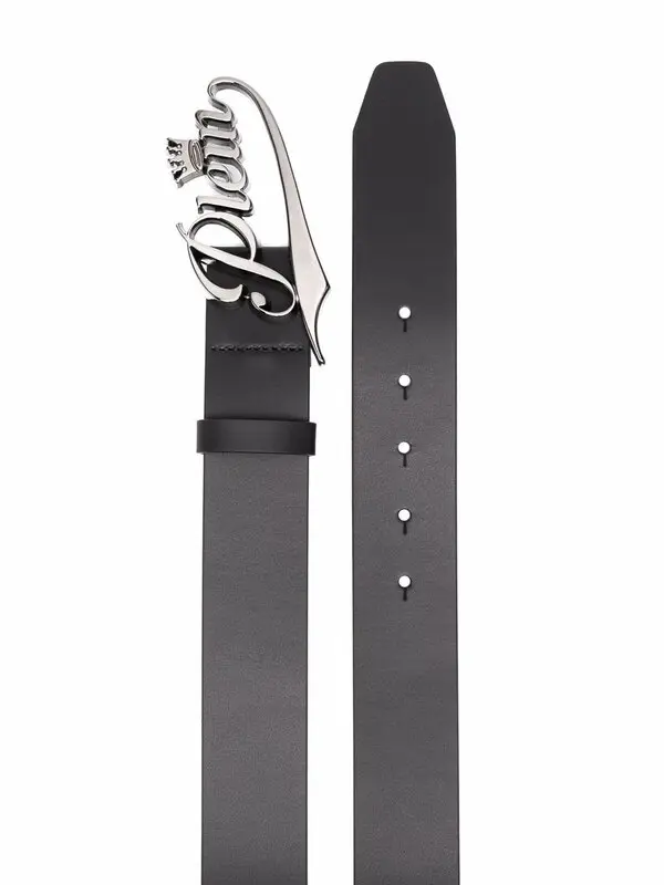 Philipp Plein King Logo Buckle Belt