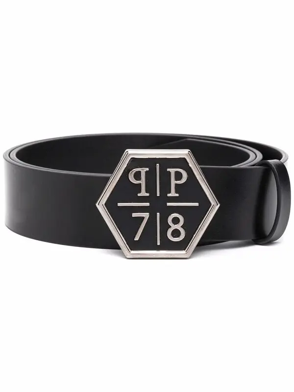 Philipp Plein Logo-buckle Belt - Black