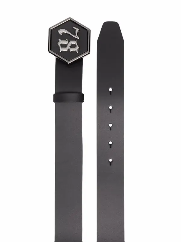 Philipp Plein Gothic Logo-buckle Belt