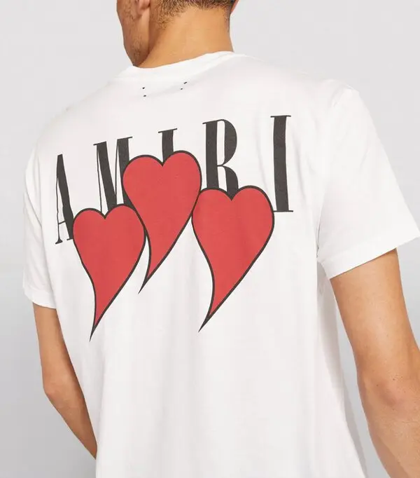 Amiri 3 Hearts Logo T-shirt