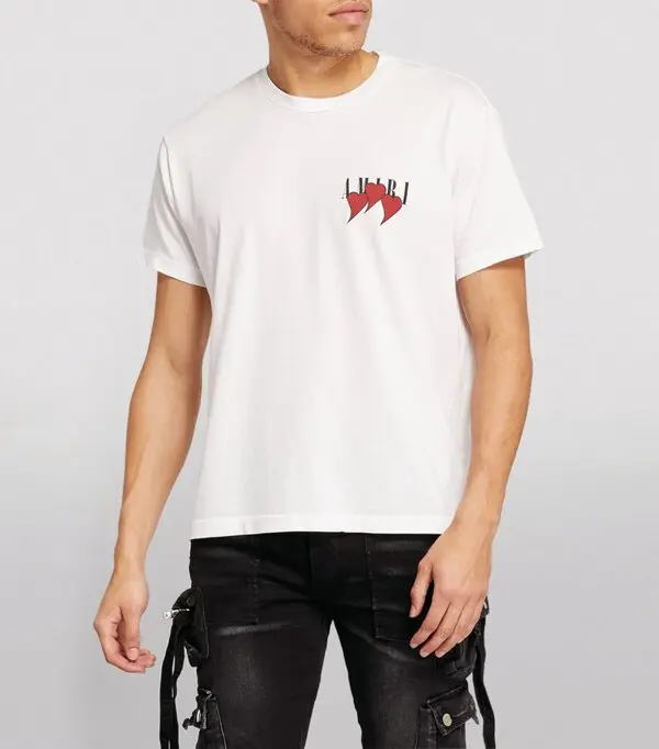 Amiri 3 Hearts Logo T-shirt