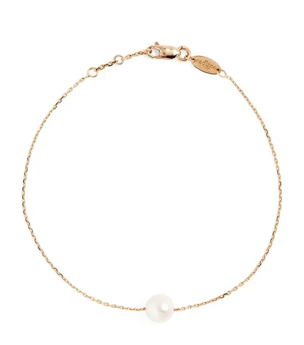 REDLINE Sensuelle Akoya Pearl Chain Bracelet - Rose Gold