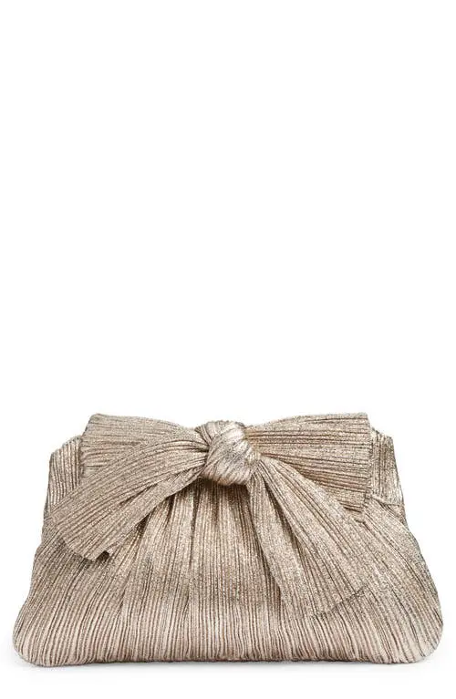 LOEFFLER RANDALL Rayne Plissé Clutch - Champagne