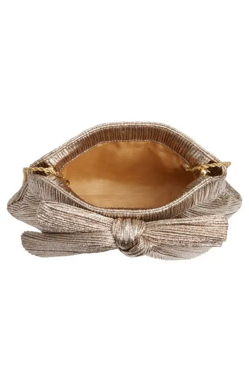 LOEFFLER RANDALL Rayne Plissé Clutch - Champagne