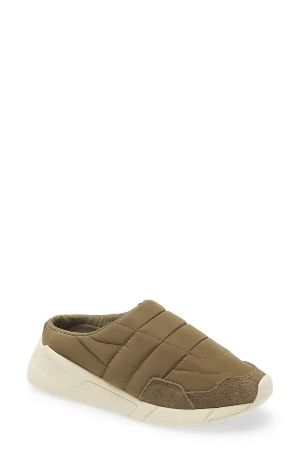 Gola Orbit Water Resistant Quilted Mule Sneaker - Khaki