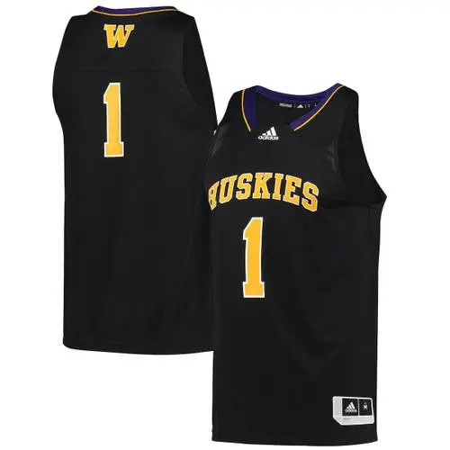 Adidas 1 Washington Huskies Reverse Retro Jersey