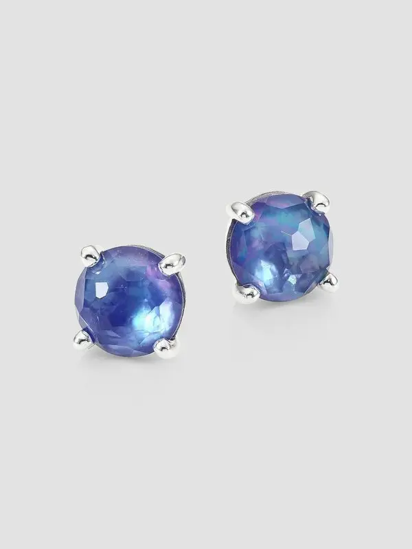 Ippolita Rock Candy Sterling Silver & Triplet Stud Earrings - Silver Lapis