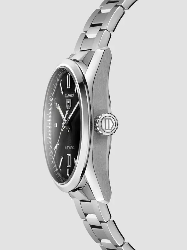 Tag Heuer Carrera Stainless Steel & Black Dial Automatic 39mm Bracelet Watch