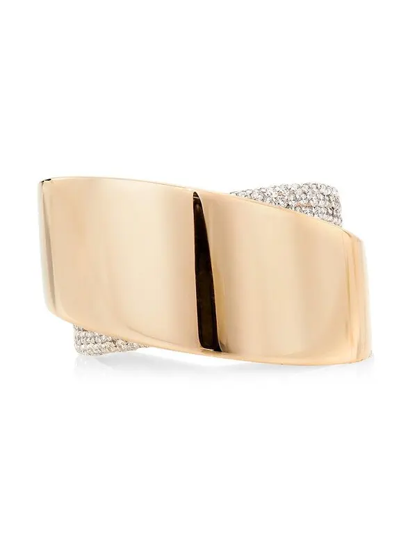 Vhernier Tourbillon Two-tone 18k Gold & Diamond Midi Ring