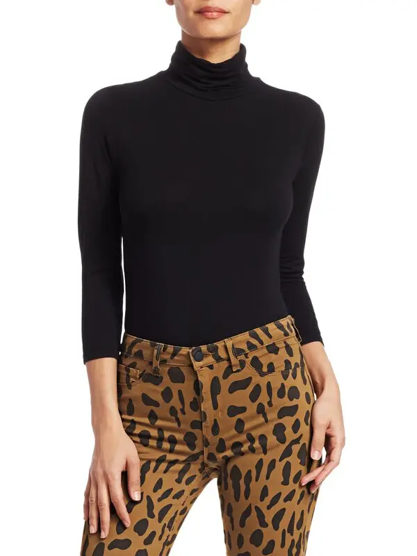 L'Agence Aja Turtleneck - Black