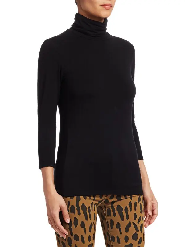 L'Agence Aja Turtleneck - Black
