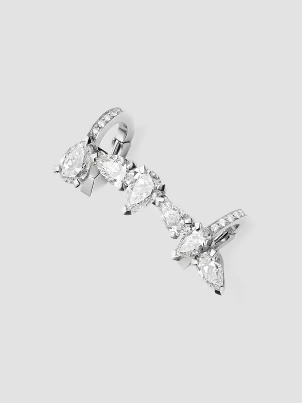 REPOSSI Serti Sur Vide 18k & 1.78 Tcw Diamond Single Ear Cuff