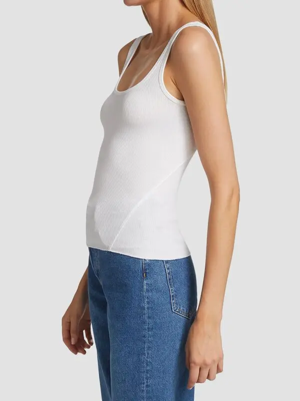 Rag & Bone The Essential Rib Scoop Neck Tank