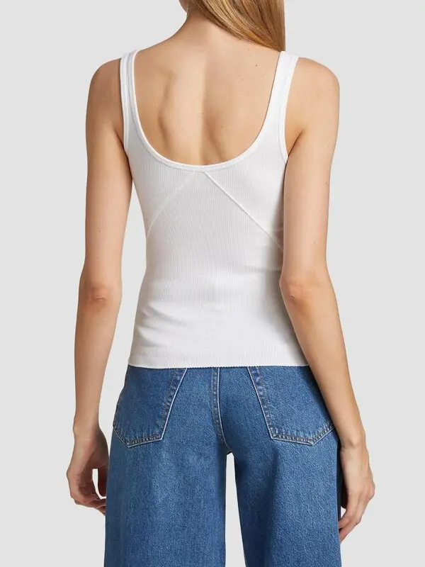 Rag & Bone The Essential Rib Scoop Neck Tank