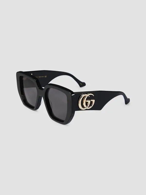 Gucci Generation 54mm Oversized Rectangular Sunglasses - Black