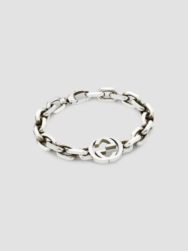 Gucci Sterling Interlocking G Link Bracelet