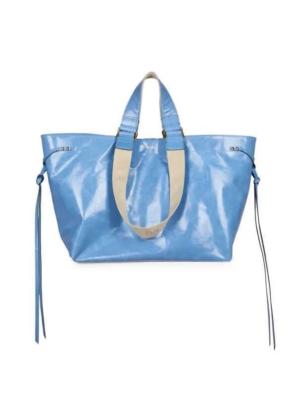 Isabel Marant Étoile Wardy Leather Tote - Faded Blue