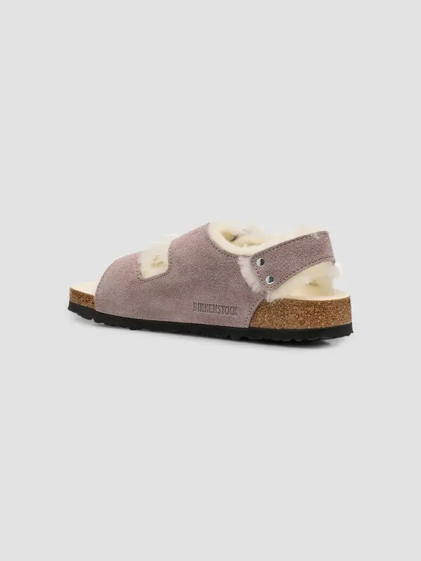 BIRKENSTOCK Boston Exquisite Buckle Leather Clogs - Light Purple