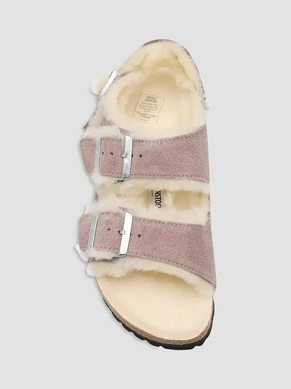 BIRKENSTOCK Boston Exquisite Buckle Leather Clogs - Light Purple
