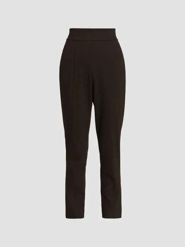 SAKS FIFTH AVENUE Collection Knit Straight-leg Cropped Pants - Java