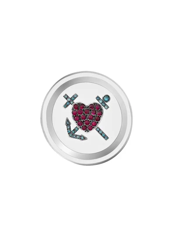Ileana Makri Liberty 18k Blue Diamond & Ruby Kastellorizo Ring